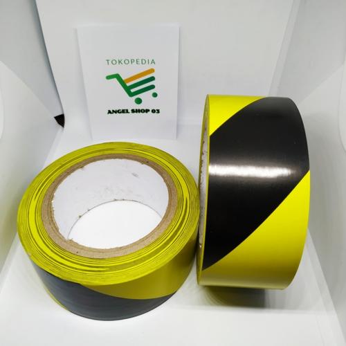 Jual LAKBAN LANTAI, VINYL, VYNIL, POLICE LINE, FLOOR MARKING TAPE SETARA 3M - Kuning-Hitam - Kab ...