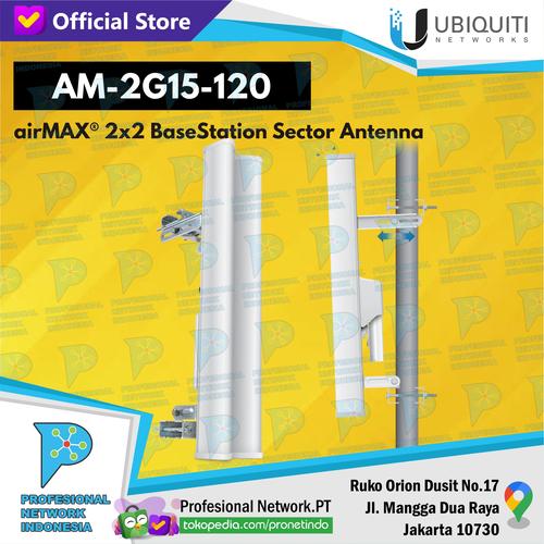 Promo Ubiquiti Airmax Sectoral 2,4Ghz 15dbi 120degree / AM-2G15-120 / AM2G15 Cicil 0% 3x ...