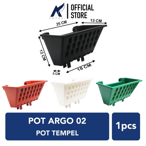 Jual ARGO POT 02-2 Tanaman Gantung-Tempel Dinding Hitam-Putih-Cokelat ...