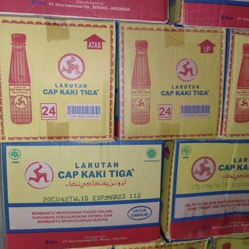 Jual Larutan Cap Kaki Tiga Botol Kecil/Besar 1 Dus - Jakarta Timur ...
