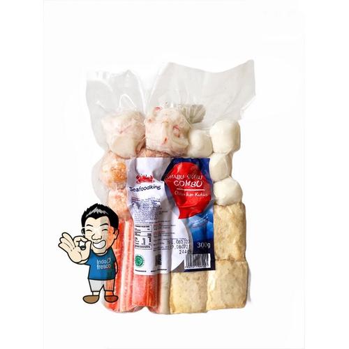 Jual Seafood King Shabu Combo Steamboat- Paket Mix Olahan Seafood 300 g ...