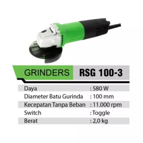Jual MESIN GERINDA TANGAN RYU RSG 100-3 4 INCH HAND ANGLE GRINDER ...