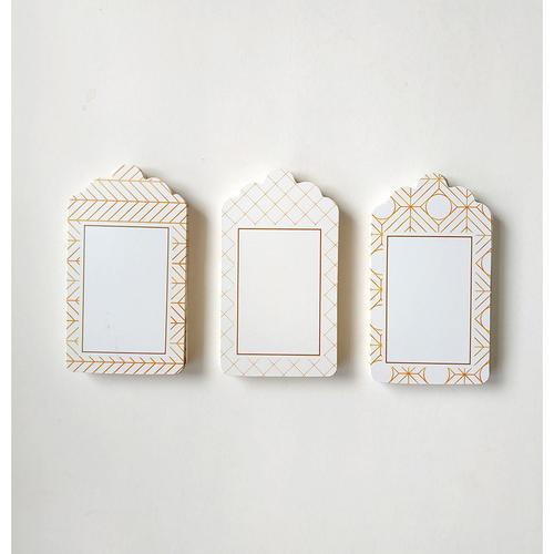 Jual Hangtag Kartu Ucapan Kosong Emas Tulis Hang Tag Blank Gold BLANK08 ...