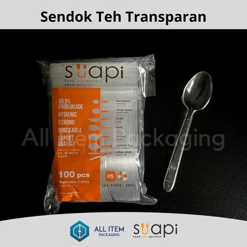 Jual Sendok Teh Suapi Transparan / Tea Spoon @100 Pcs - Kota Surabaya ...