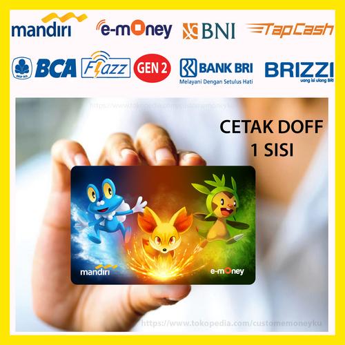 Jual KARTU EMONEY MANDIRI BCA GEN 2 BNI BRI ANIME POKEMON EVOLUTION ...