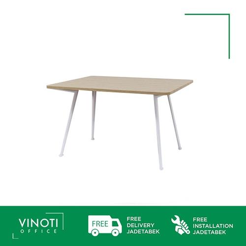 Jual Meja Kerja Belajar Modern Minimalis Swan Leg Vinoti Office Natural ...
