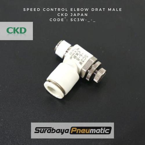 Jual CKD - Speed Control Elbow - SC3W-6-4 (Drat 1/8, Selang OD 4mm ...
