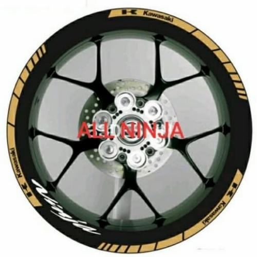 Jual Sticker Velg Cutting Sticker untuk Semua motor Ninja warna bisa ...