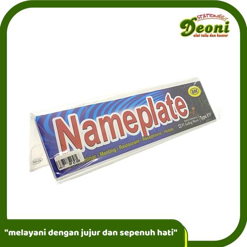 Jual GM NAMEPLATE 830 Akrilik 8 X 30cm Plat Nama Seminar Meeting - Kota ...