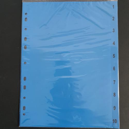 Jual Divider angka 1 sampai 10 ukuran A4 - Abu-abu - Jakarta Utara ...