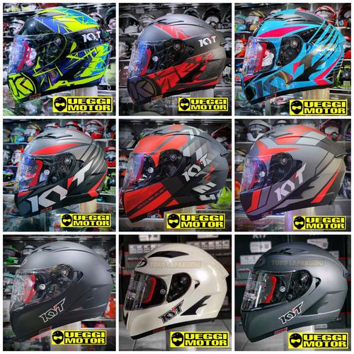 Jual HELM KYT FALCON FR MOTIF SOLID POLOS TERBARU - Black Dop, XL ...