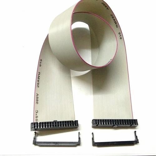 Jual 50cm Cable Data 34pin Flat Cable 34pin + IDC Socket 34 pin Female ...