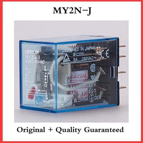 Jual Relay OMRON MY2N MY2N-J 8pin 5A 220v/240V AC - 12V DC NON OMRO ...