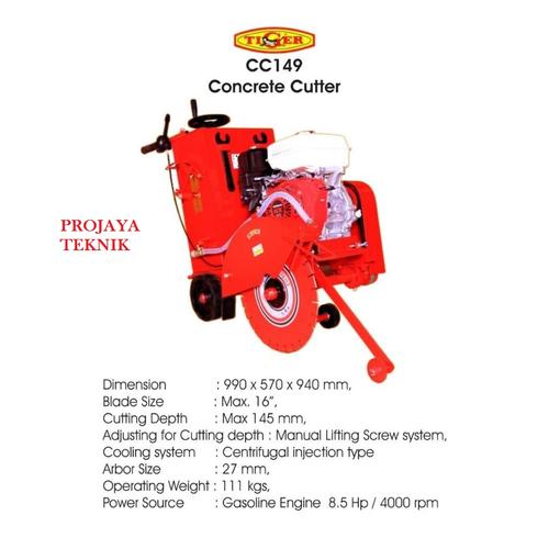 Jual BARU CUTTER BETON TIGER / MESIN POTONG ASPAL - Jakarta Utara ...