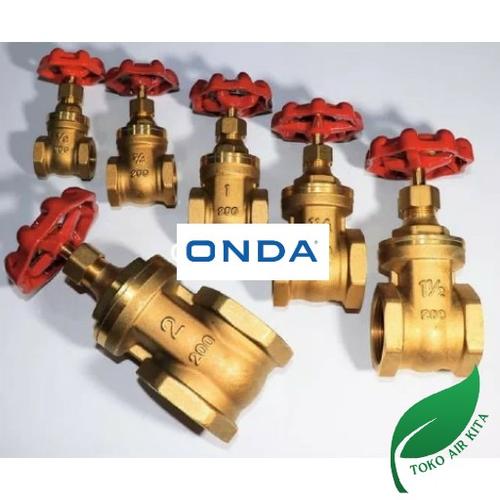 Jual Gate Valve ONDA Kuningan Brass /Stop Kran Ball Valve Putar - Kota ...