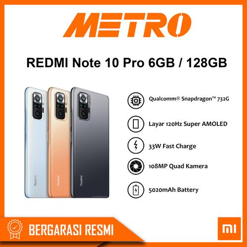 Jual Xiaomi Redmi Note 10 Pro 6GB / 128GB - GARANSI RESMI - Biru - Kab ...