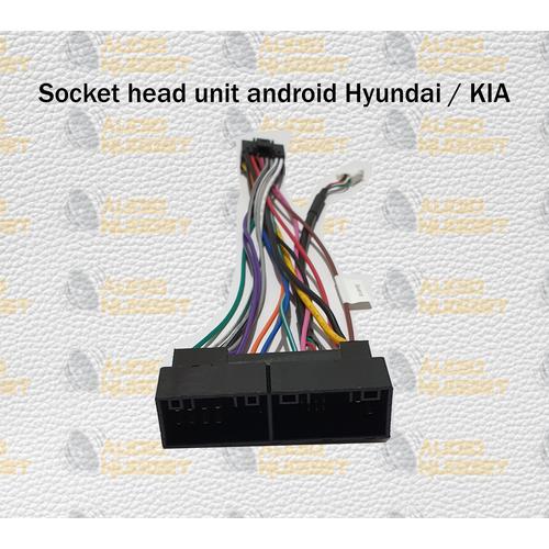 Jual Socket soket kabel harness head unit android Hyundai KIA - Jakarta ...