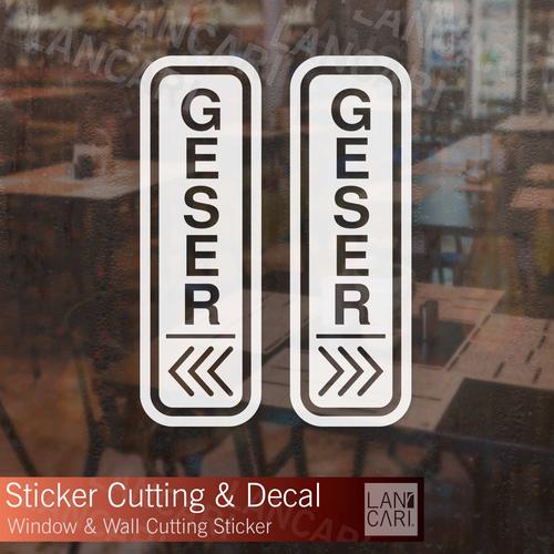 Promo Sticker Cutting Geser Slide Pintu Jendela Stiker Cutting Decal ...