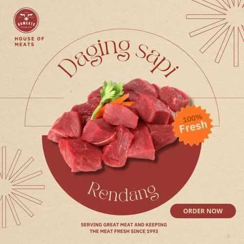 Jual Daging Sapi Lokal Segar Potongan Rendang 1000 Gram - Jakarta Timur ...