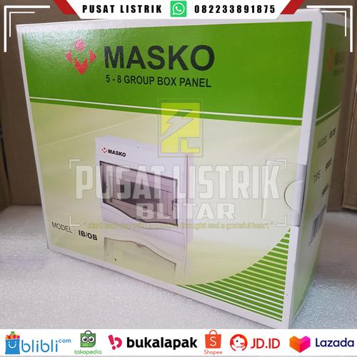 Jual BOX MCB MASKO ISI 5 - 8 GROUP / RUMAH MCB MASKO TANAM /TEMPEL ...
