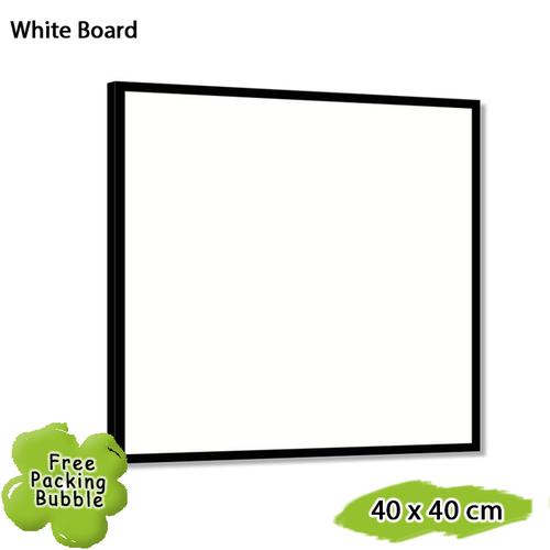 Jual White Board Melamin / Papan Tulis Putih Ukuran 40x40 cm - Kota ...