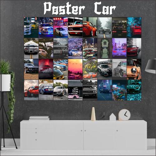 Promo POSTER DINDING AESTHETIC TEMA MOBIL isi 32pcs/ DEKORASI KAMAR ...