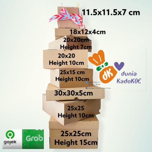 Jual Berbagai macam kotak dus polos, gift box polos - 30x30 tebal 5cm ...