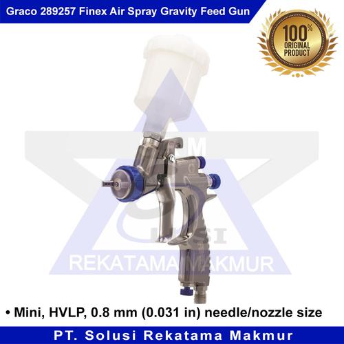 Jual Graco 289257 Finex Mini Air Spray Gravity Feed Gun HVLP (0.8 mm ...