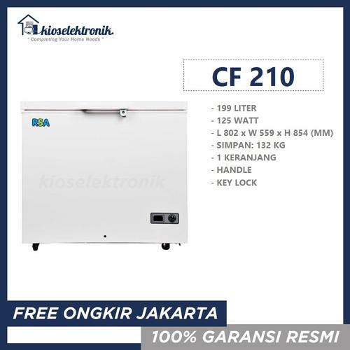 Promo RSA CF210 Chest Freezer 200 Liter - CF 210 - Freezer Daging 200L ...