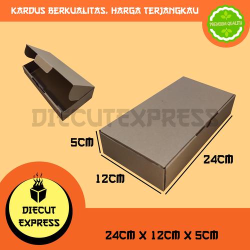 Jual Kardus 24x12x5 Cm kotak packing diecut pizza box packaging ...