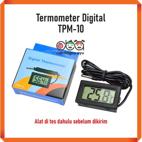 Jual Termometer Digital Dengan Probe Kabel Sensor Pengukur Suhu Mesin ...