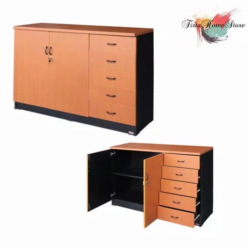 Jual DRAWER CREDENZA NAKAS RAK BUKU LEMARI BUKU LEMARI ARSIP LRP 702 ...