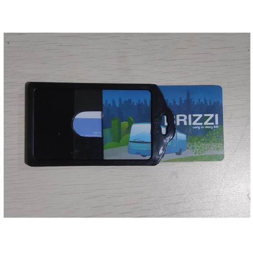 Jual ID Card Holder HITAM per BOX 2 SISI Plastik Doff Ukuran Standar ...