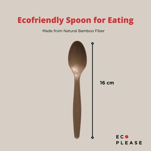 Jual Sendok Ramah Lingkungan - Ecoplease Bamboo Fiber Spoon - Dark ...
