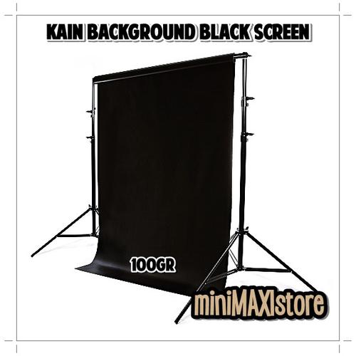 Jual Kain Background Hitam / Backdrop Dinding Studio Black Screen 100gr ...
