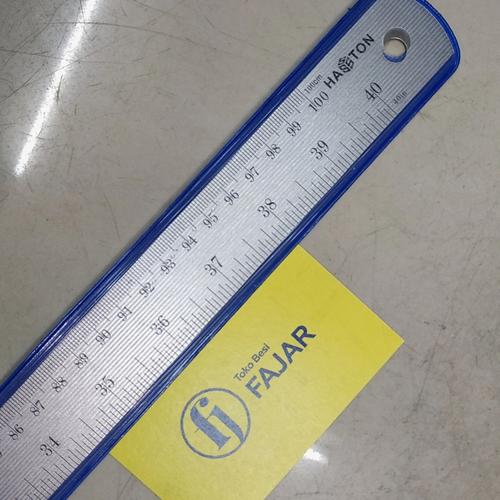Jual Penggaris Mistar Rol besi stainless steel baja 1 meter 100 cm TEBAL - Kota Medan - FAJAR MS ...