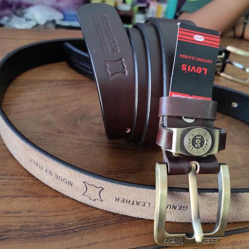 Jual Jumbo Sabuk Kulit Panjang 150 Cm Ikat Pinggang Pria Kulit LB 3 Cm ...