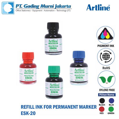 Jual TINTA SPIDOL MARKING INK ARTLINE ESK-20 - Hitam - Jakarta Pusat ...