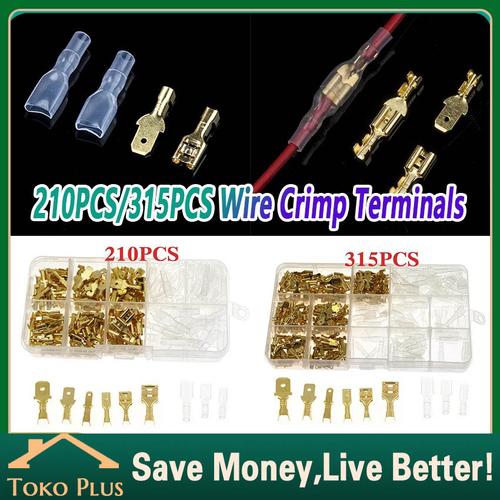 Jual 210/315 pcs/box terminal sekun Soket skun kabel Gepeng Kuningan ...