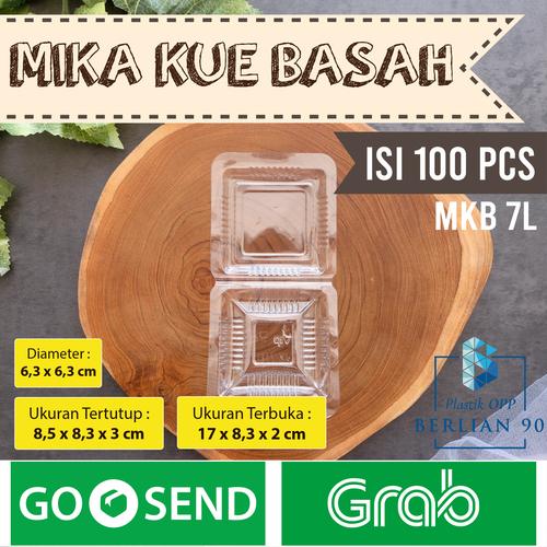 Jual Mika Persegi Kecil Mika Jajanan Pasar Mika Kue Basah Isi 100 pcs ...