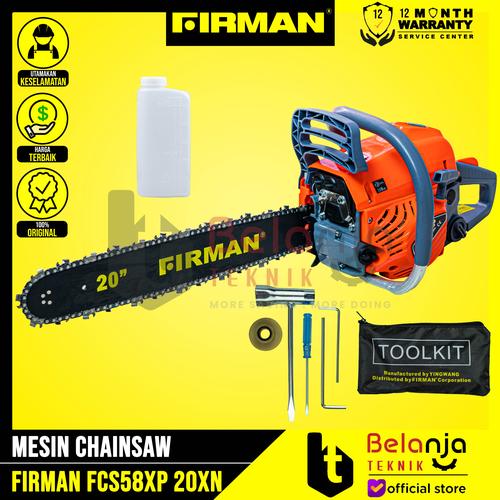 Promo FIRMAN Chainsaw FCS 58 XP 20 Inch SN Potong Gergaji Kayu 20 ...