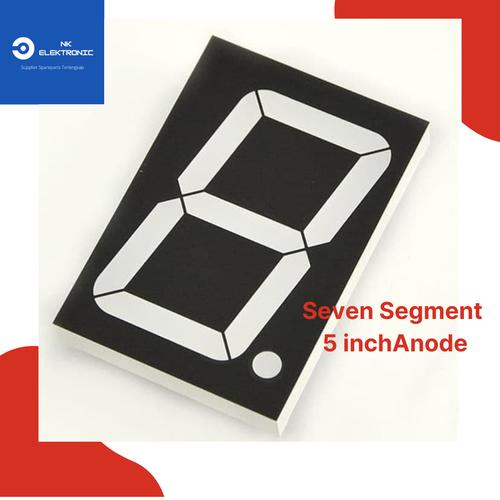 Jual 7 SEGMENT 5 INCH SEVEN SEGMENT 5 INCH MERAH ANODA - 5 Inch 5V ...