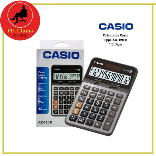 Jual CALCULATOR CASIO AX - 120 B - Kota Cirebon - PD UTAMA CIREBON | Tokopedia