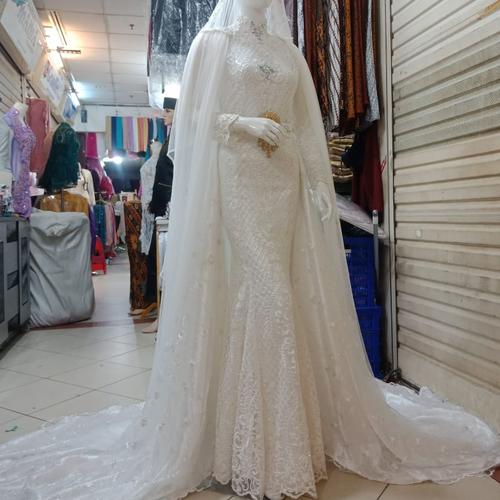 Jual GAUN PENGANTIN SLIM/gaun slim ekor termurah/gaun pengantin modern ...
