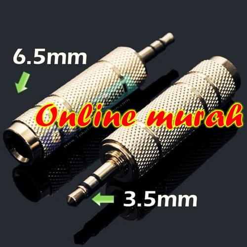 Jual converter jack akai stereo to jack mini stereo 3 5 mm ke 6 5 mm ...