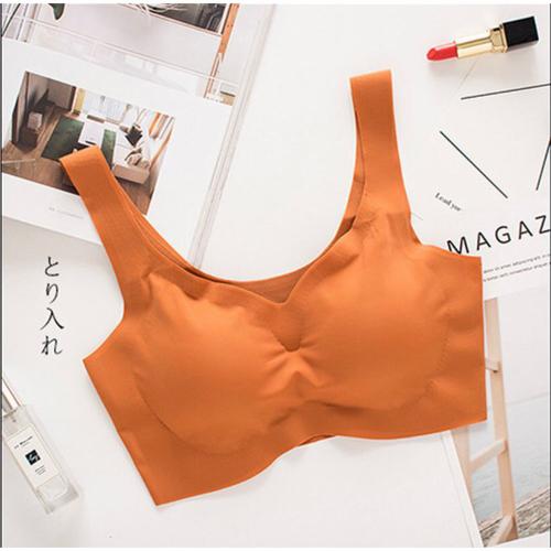 Jual bra seamless zero feel nyaman japanese style B-019 - Orange, 34(M ...