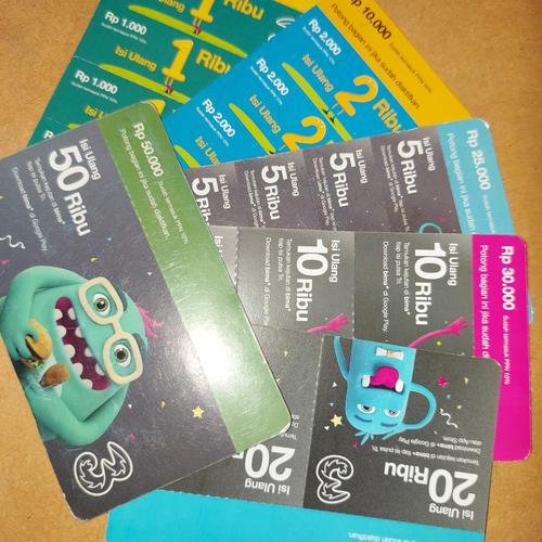 Jual Voucher Tri ZERO/KOSONG K1k,2k,5k,10k,20k,50k semua Rp100 per SN ...