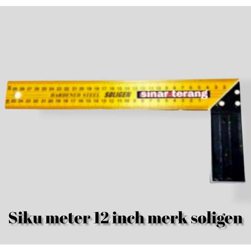 Jual siku meter soligen 12" / penggaris siku / siku bangunan - Jakarta ...