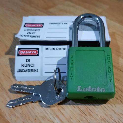 Jual LOTOTO L410 Green, Gembok Safety Loto Padlock Safety Lockout ...