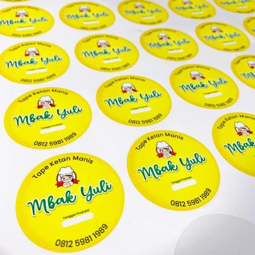 Jual Sticker Label Uk.10x10 cm Vynil Putih Susu/Vynil Transparan ...